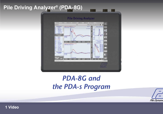 The 8th generation (8G) Pile Driving Analyzer® - Pile Dynamics, Inc.