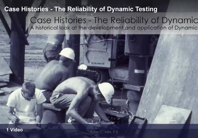 Case Histories: Reliability of Dynamic Testing - Pile Dynamics, Inc.